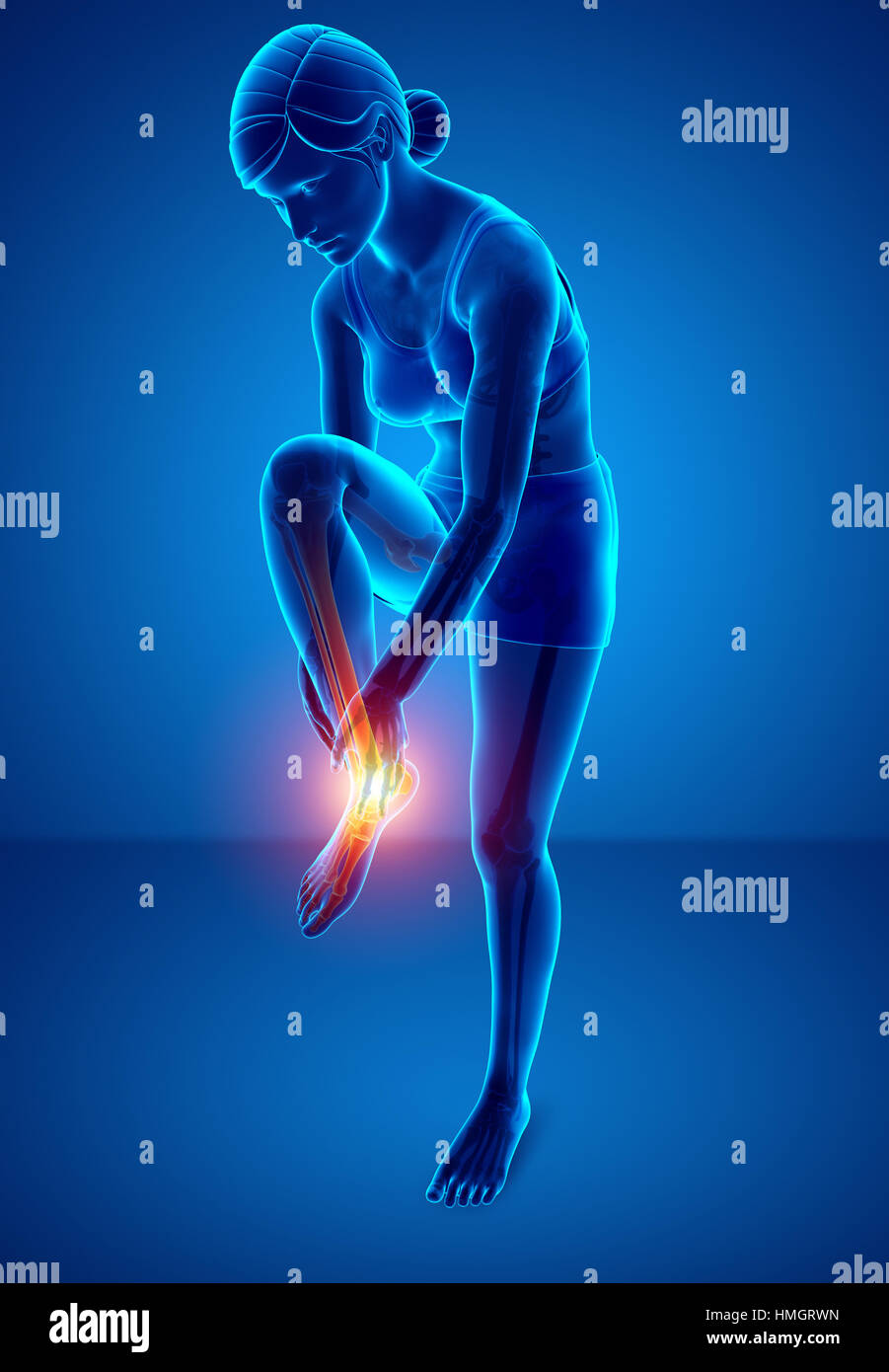 human body anatomy with joint pain Stock Photo - Alamy