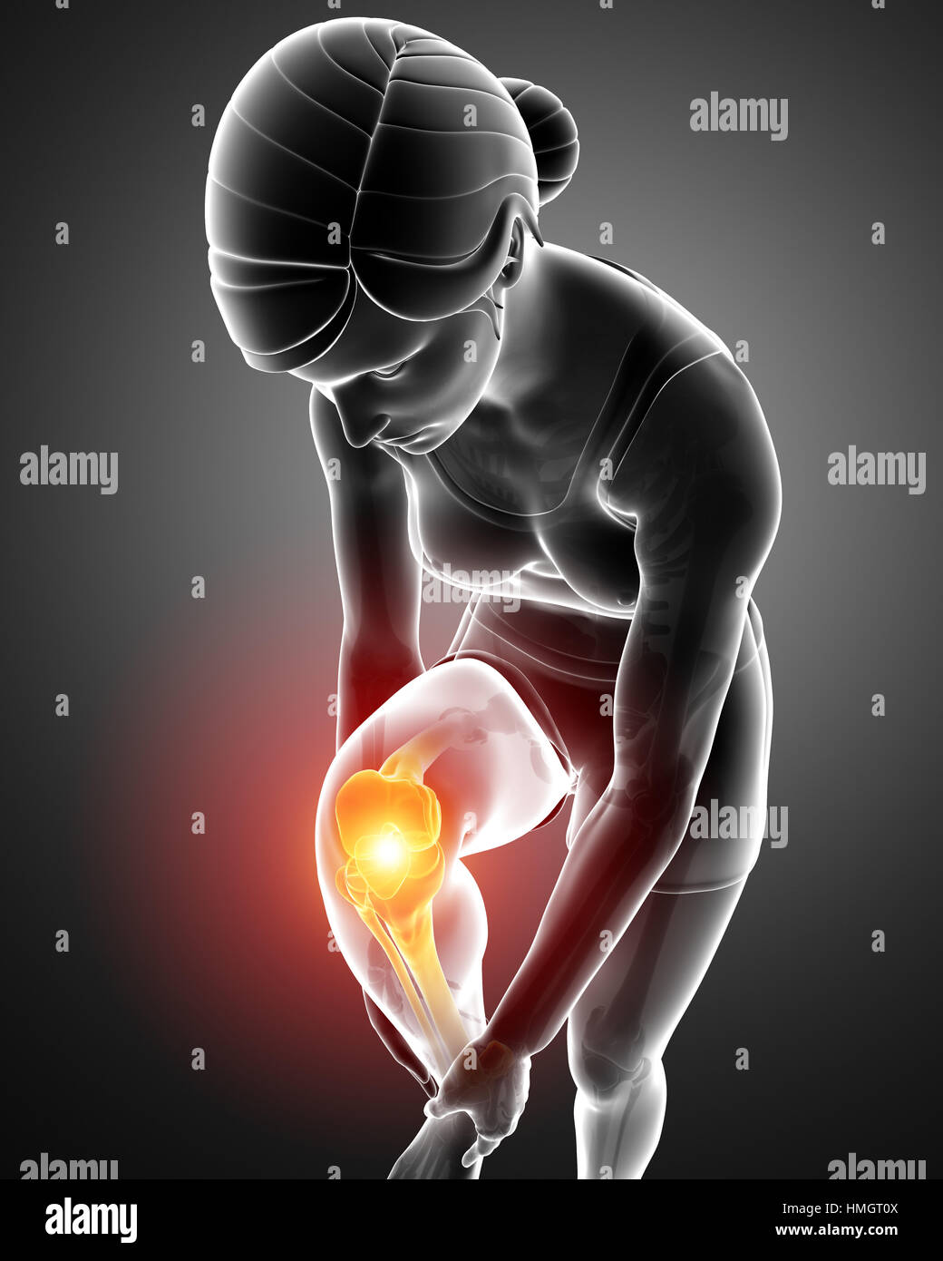 human body anatomy with joint pain Stock Photo - Alamy