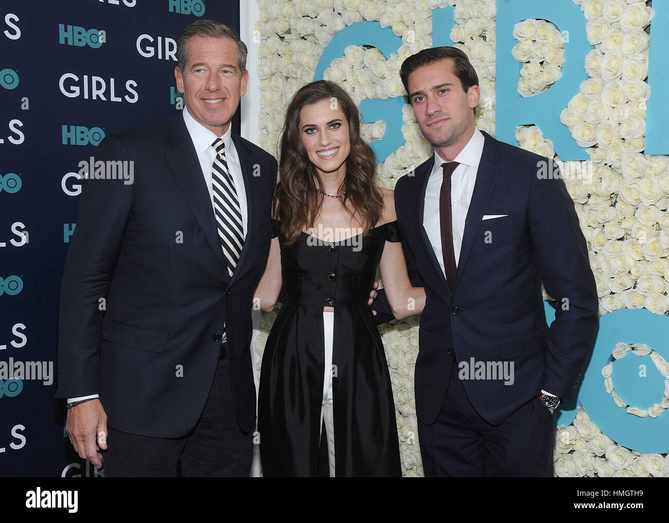 New York City, USA. 2nd Feb, 2017. Brian Williams, actress Allison ...