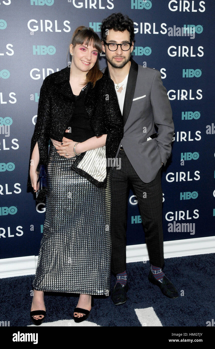 New York City, USA. 2nd Feb, 2017. Lena Dunham and Jake Antonoff ...