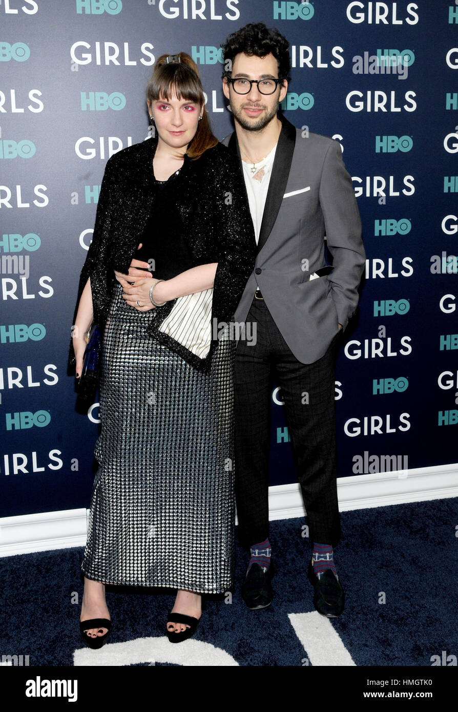 New York City, USA. 2nd Feb, 2017. Lena Dunham and Jake Antonoff ...