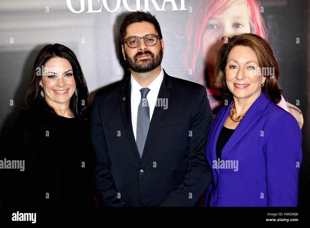 New York, NY, USA. 2nd Feb, 2017. Courteney Monroe, Tim Pastore, Susan ...