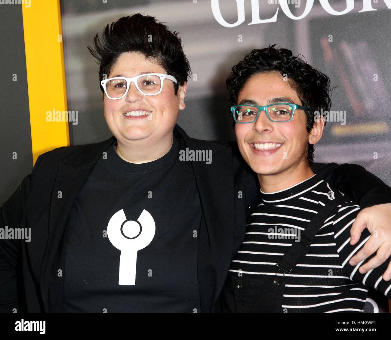New York, NY, USA. 2nd Feb, 2017. Georgiann Davis, Pidgeon Pagonis at ...