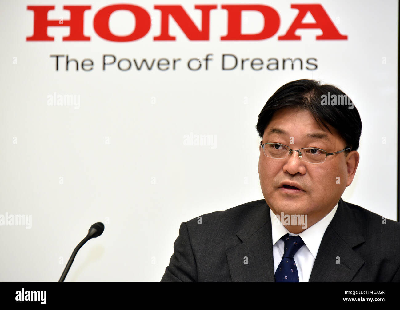 Tokyo, Japan. 3rd Feb, 2017. Chief Financial Officer Kohei Takeuchi of ...