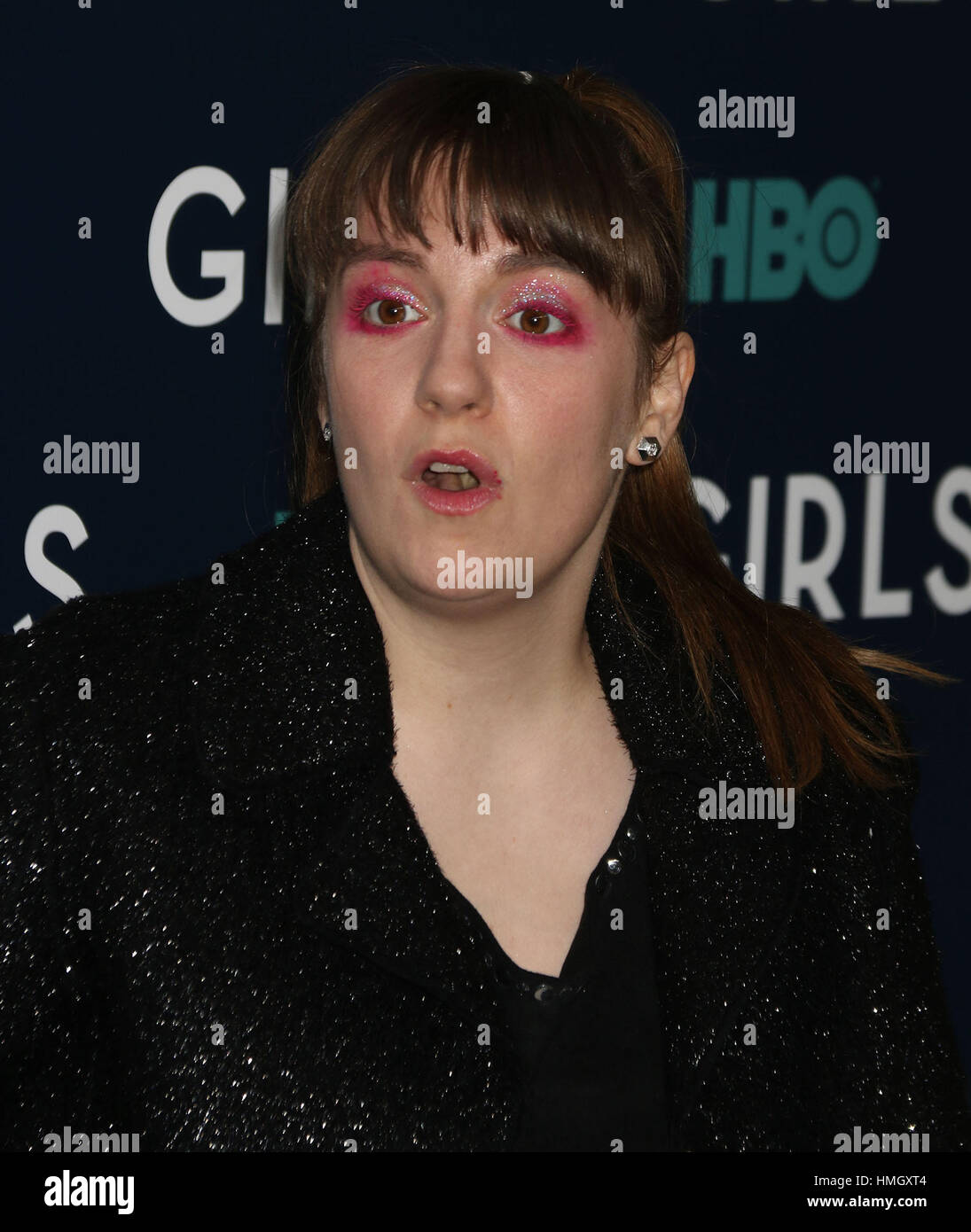 New York, New York, USA. 2nd Feb, 2017. Actress LENA DUNHAM attends the ...