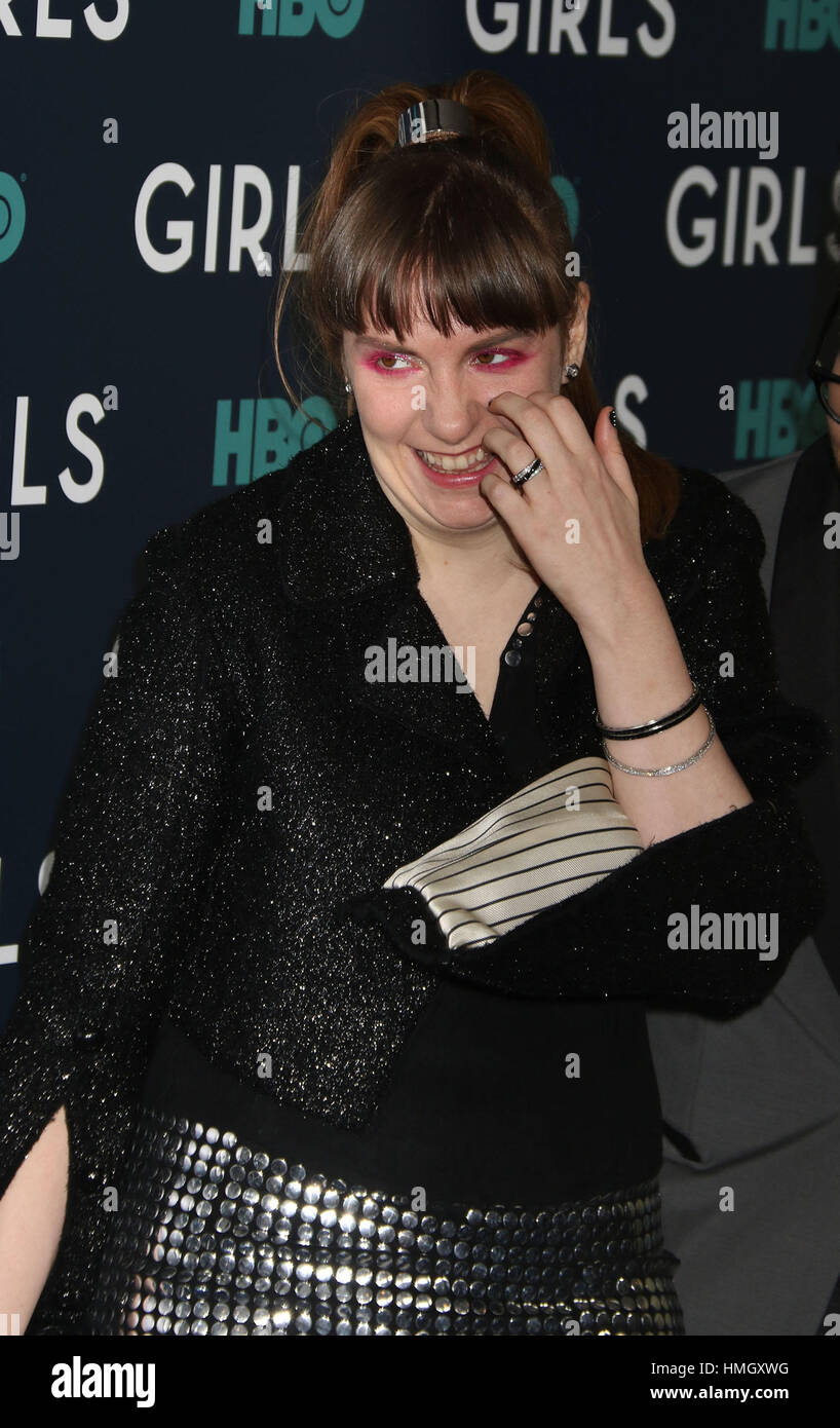 New York, New York, USA. 2nd Feb, 2017. Actress LENA DUNHAM attends the ...