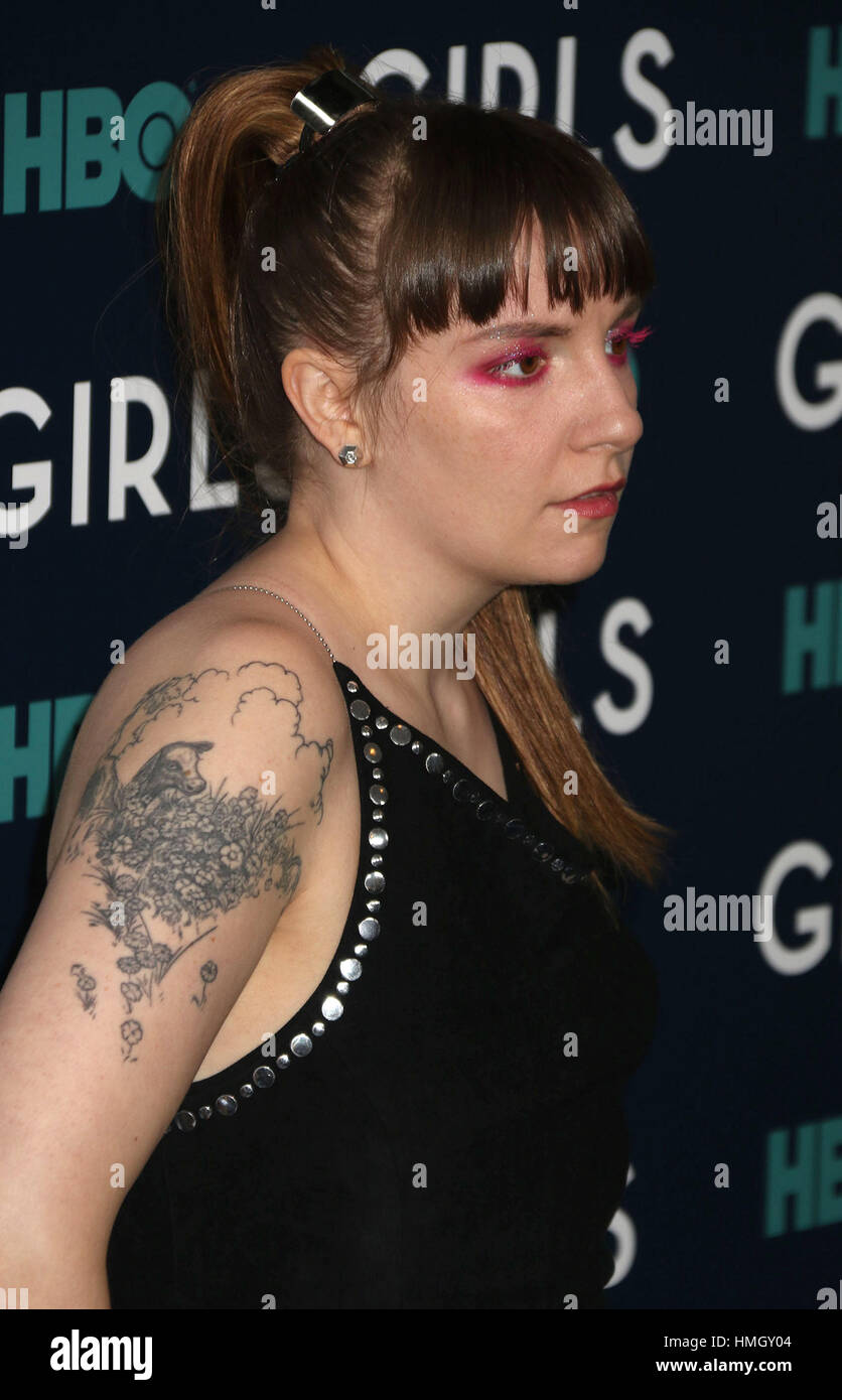 New York, New York, USA. 2nd Feb, 2017. Actress LENA DUNHAM attends the ...