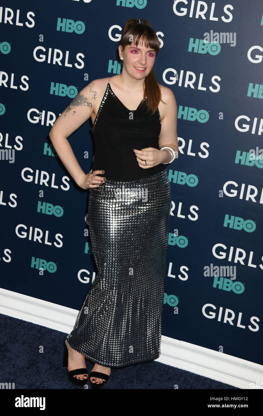 New York, New York, USA. 2nd Feb, 2017. Actress LENA DUNHAM attends the ...