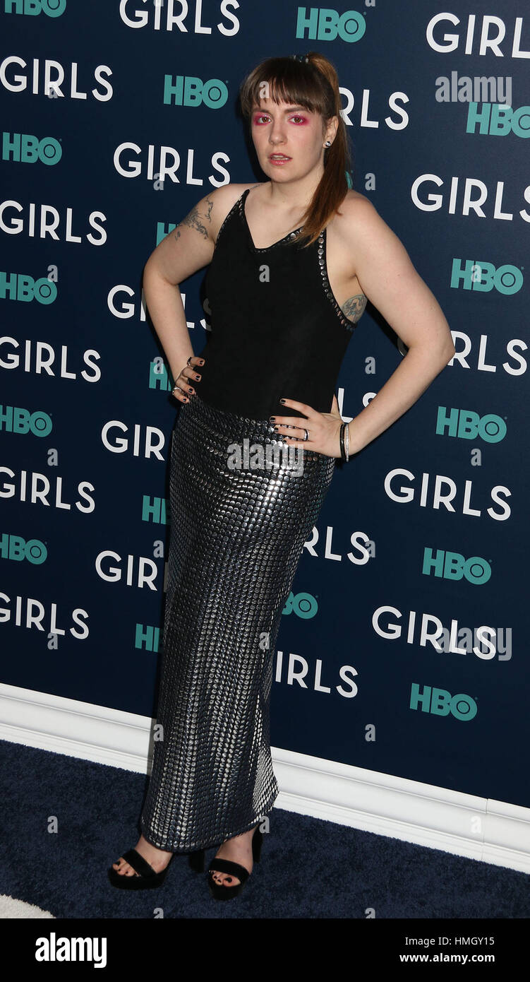 New York, New York, USA. 2nd Feb, 2017. Actress LENA DUNHAM attends the ...