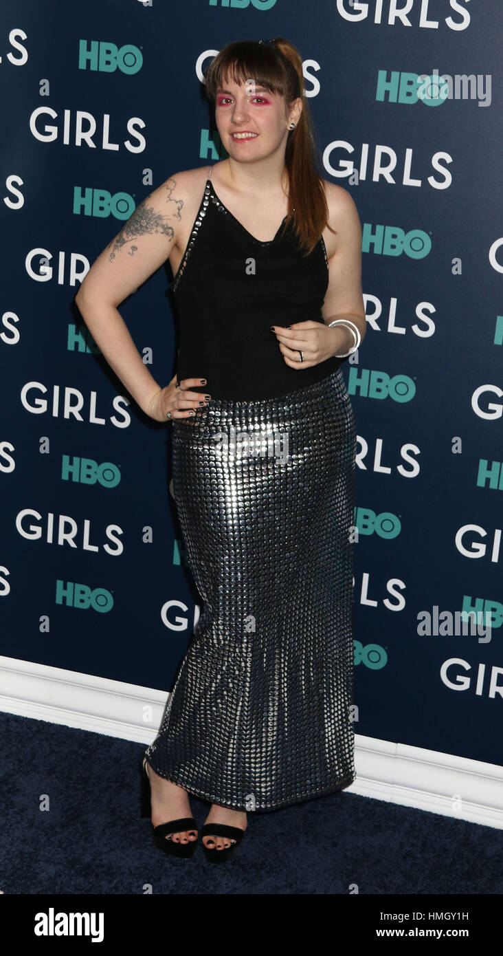 New York, New York, USA. 2nd Feb, 2017. Actress LENA DUNHAM attends the ...