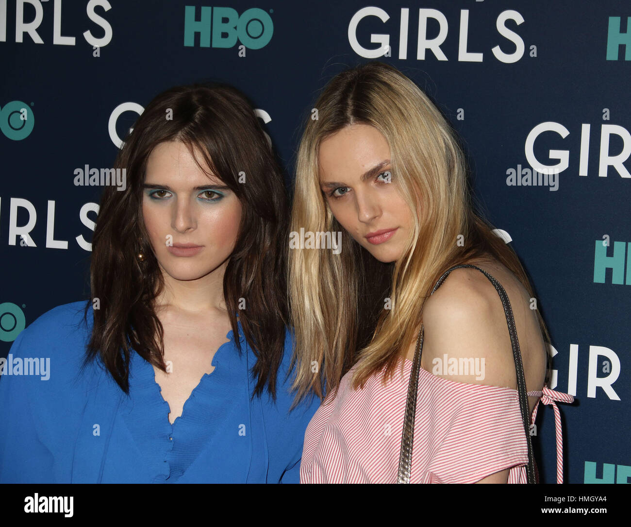 New York, New York, USA. 2nd Feb, 2017. Models HARI NEF and ANDREJA ...
