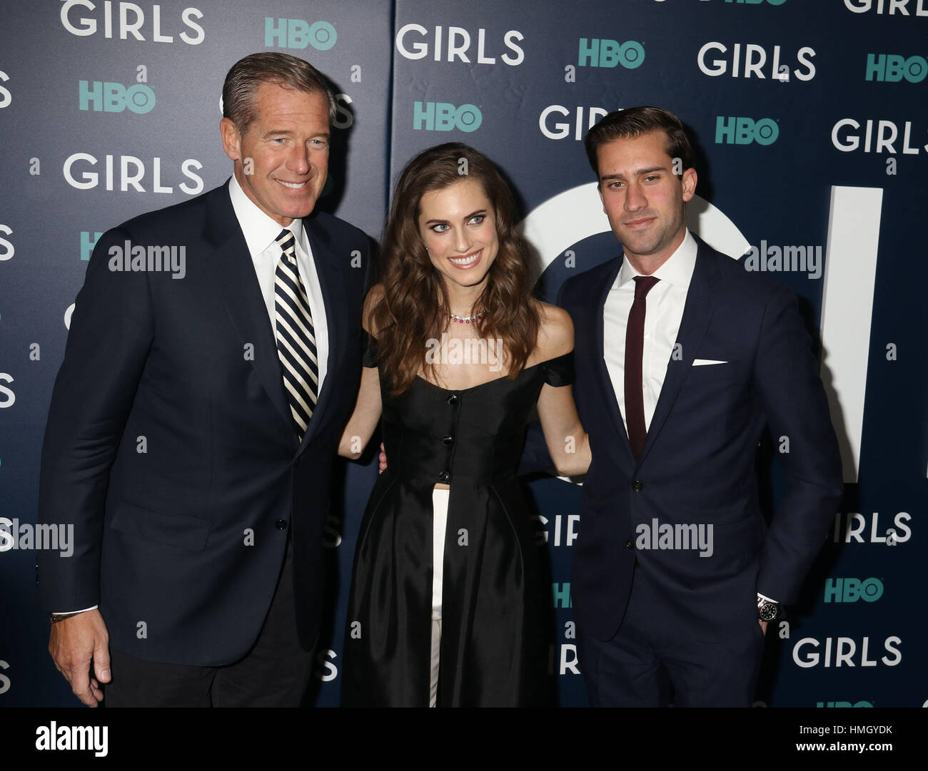 New York, New York, USA. 2nd Feb, 2017. News personality BRIAN WILLIAMS with daughter actress ...