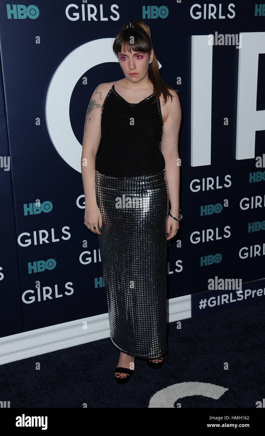 New York, NY, USA. 2nd Feb, 2017. Lena Dunham at arrivals for GIRLS ...