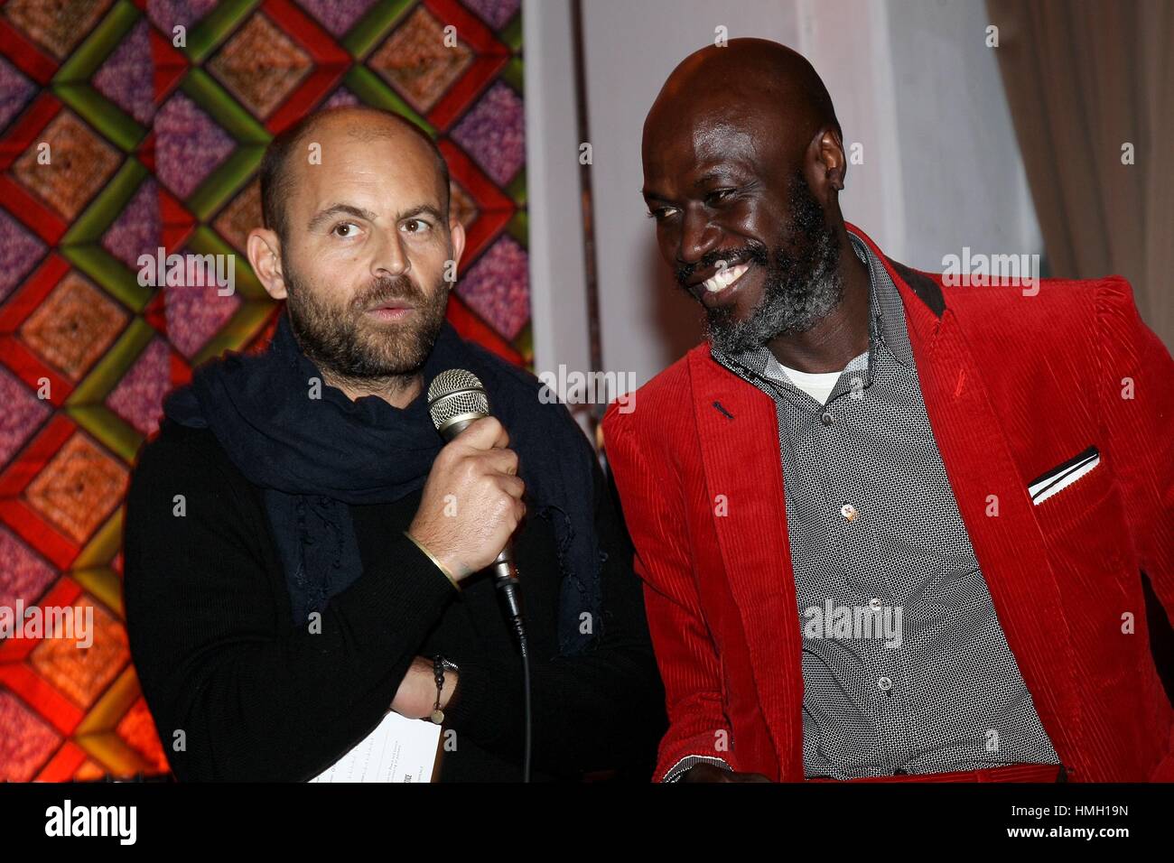 New York, NY, USA. 2nd Feb, 2017. David Belle, Ron and Ron in ...