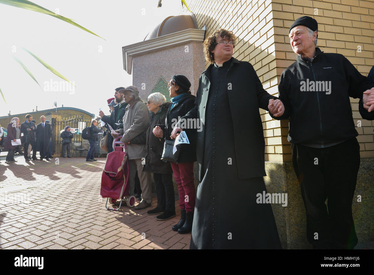 Wightman Road, London, UK. 3rd Feb, 2017. People of different faiths ...