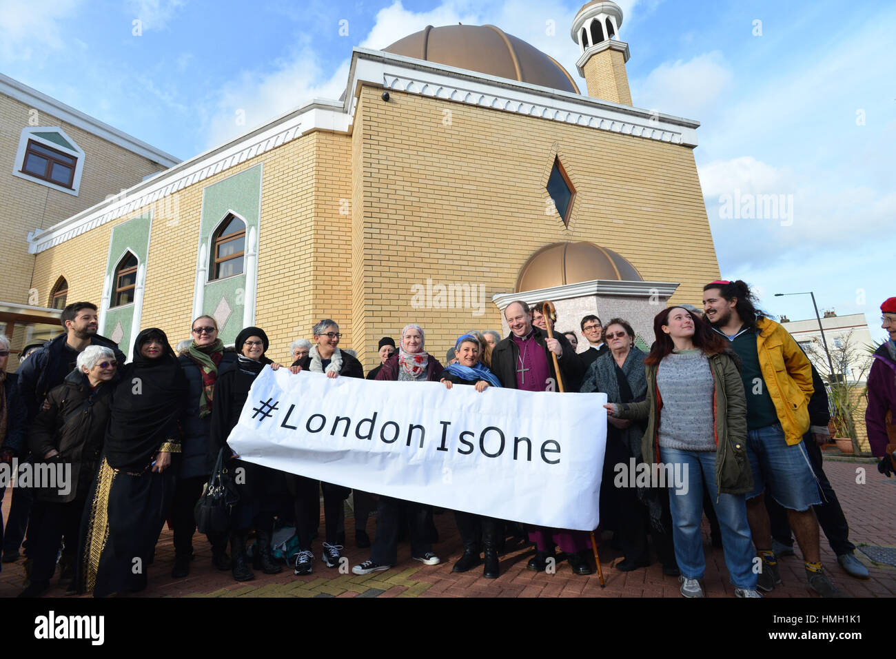 Wightman Road, London, UK. 3rd Feb, 2017. People of different faiths ...