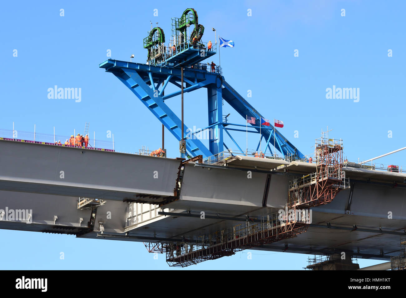 Edinburgh, Scotland, UK. 3rd Feb, 2017. The last deck section of the ...
