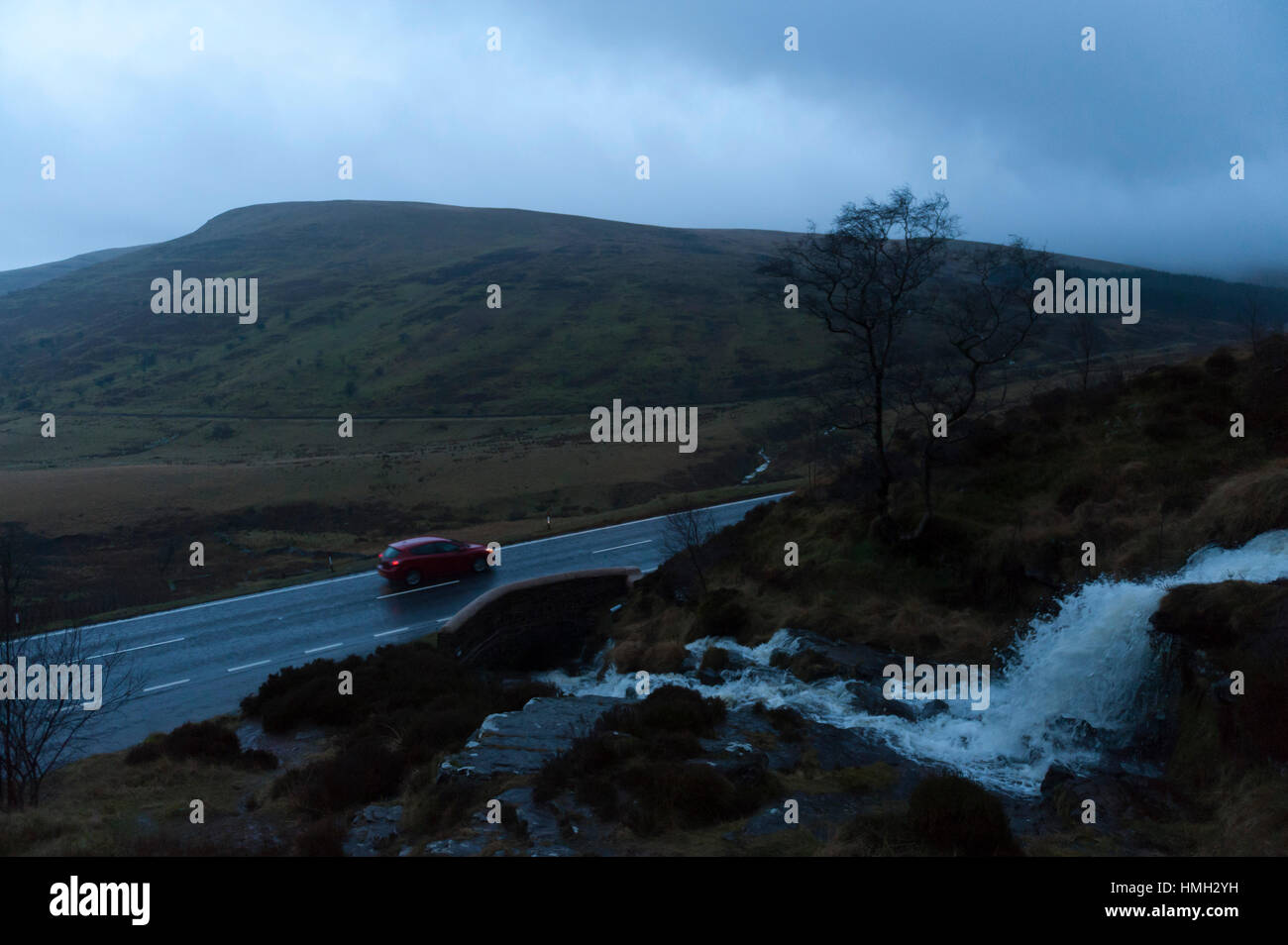 Brecon Beacons, Powys, Wales, UK. 3rd February 2017. Weather. Torrents ...