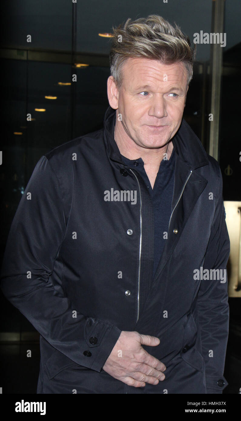 New York, NY, USA. 03rd Feb, 2017. Gordon Ramsay seen at NBC Studios ...