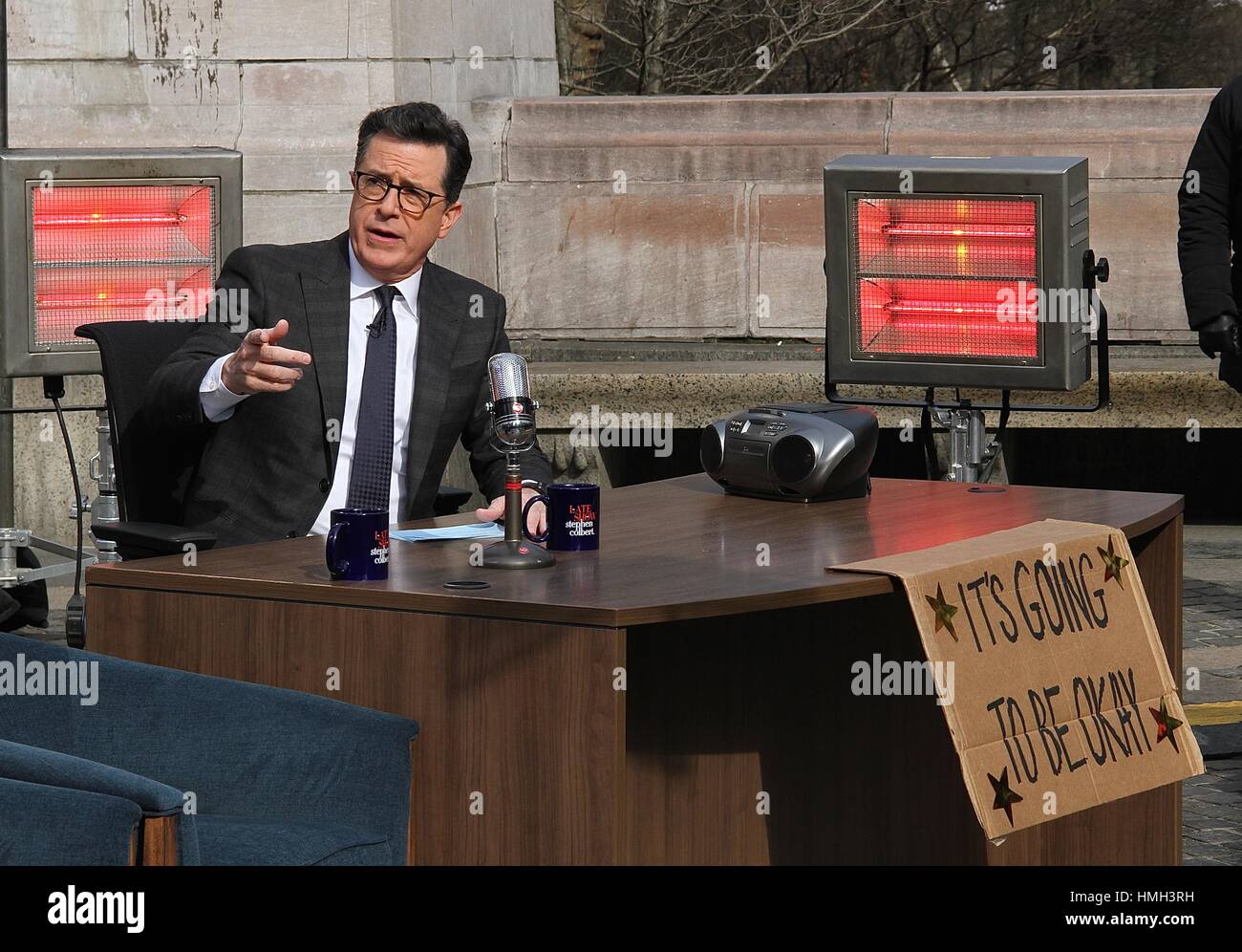 New York, USA. 3rd Feb, 2017. Stephen Colbert at a taping of 'The Late ...