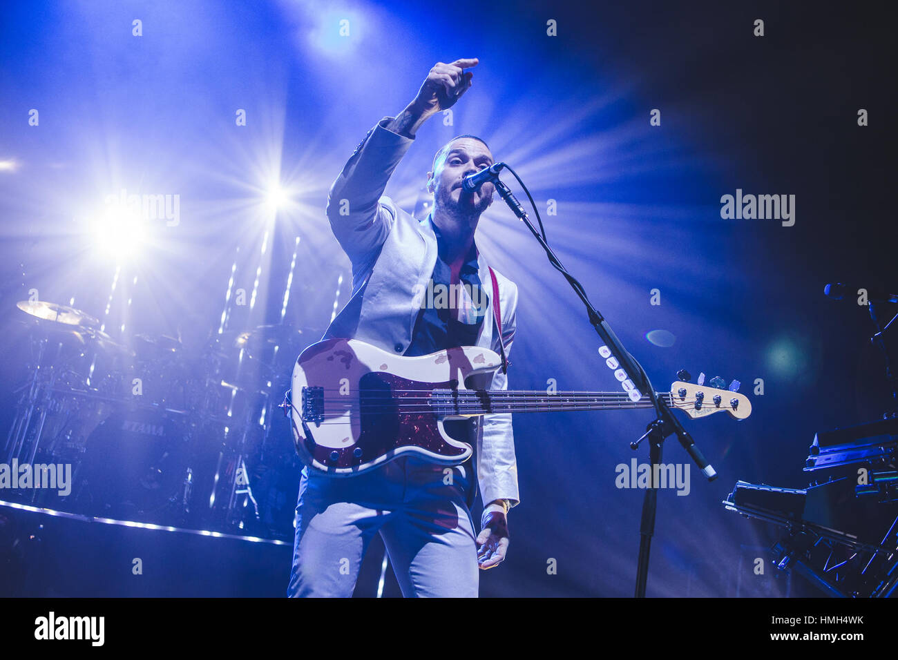 London, UK. 3rd Feb, 2017. Matt Willis of british pop-rock band, Busted ...
