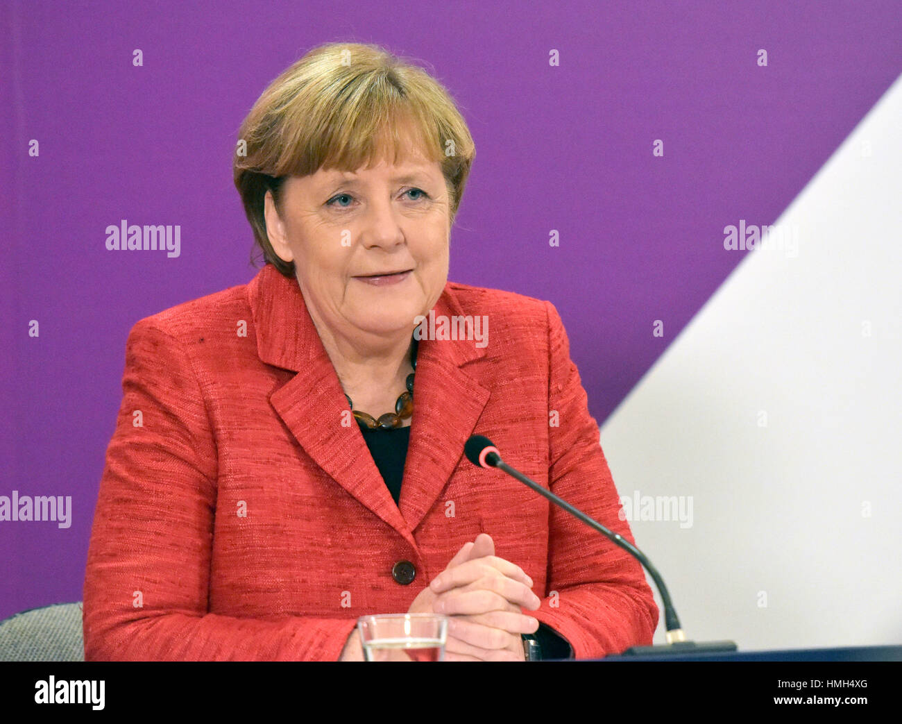 Valletta, Malta. 3rd Feb, 2017. German Chancellor Angela Merkel speaks ...