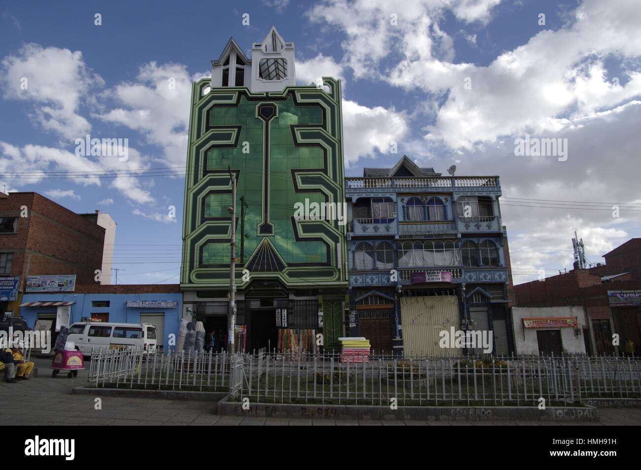 Chalet in El Alto, Bolivia, also called cholets Stock Photo - Alamy