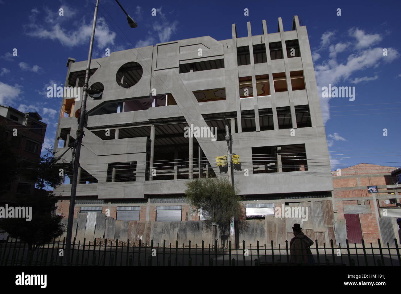 Chalet in El Alto, Bolivia, also called cholets Stock Photo - Alamy