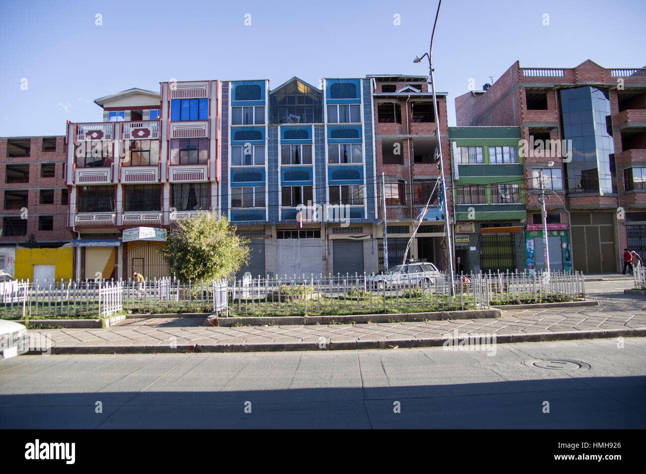 Chalet in El Alto, Bolivia, also called cholets Stock Photo - Alamy