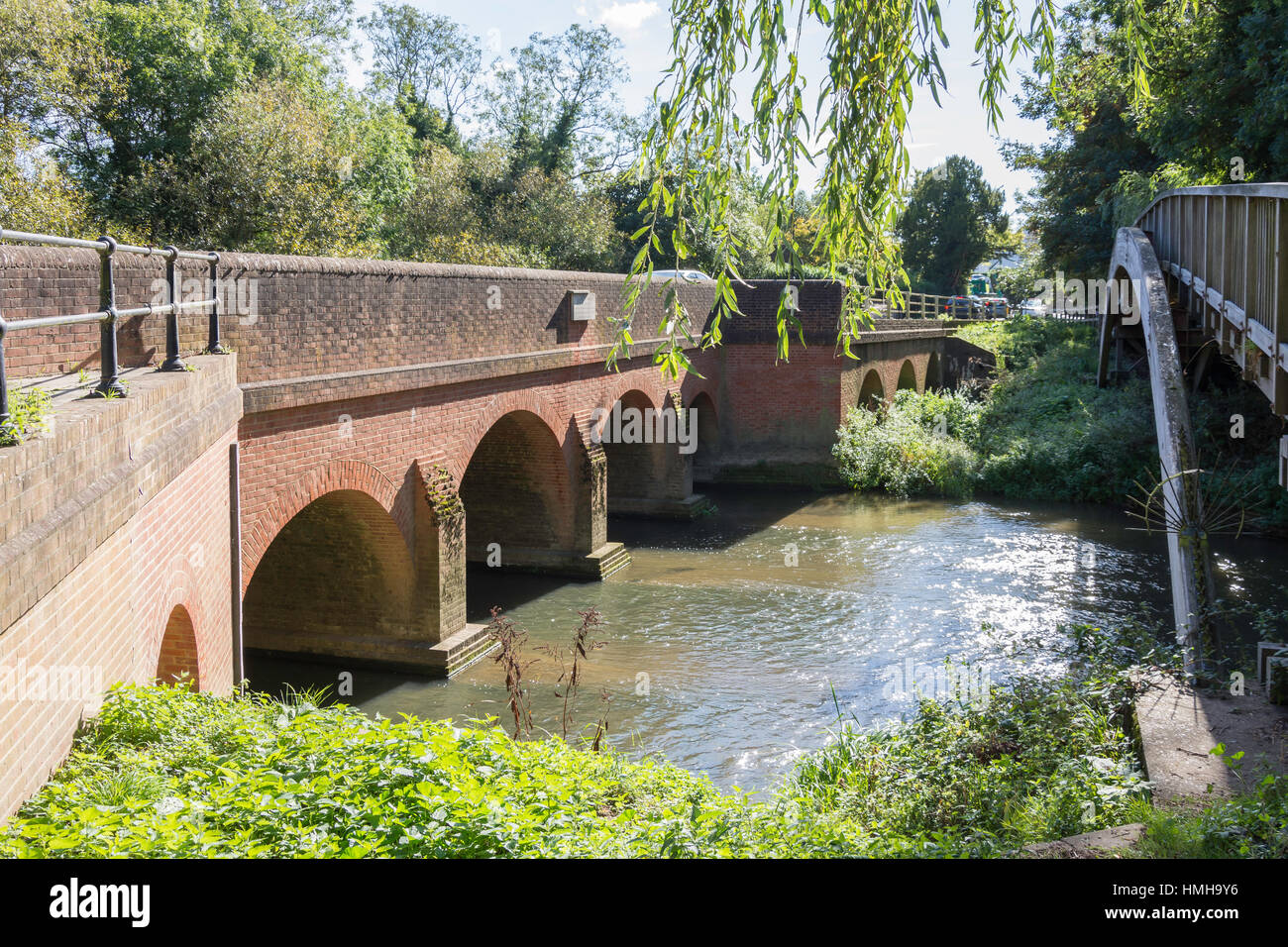 18th century Borough Bridge over River Mole, Brockham Lane, Brockham ...