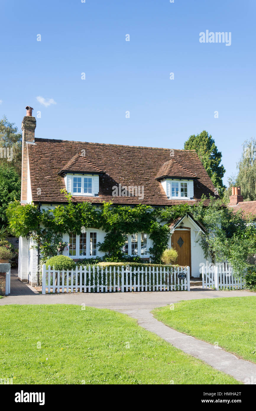 Period cottage on Brockham Green, Brockham, Surrey, England, United ...