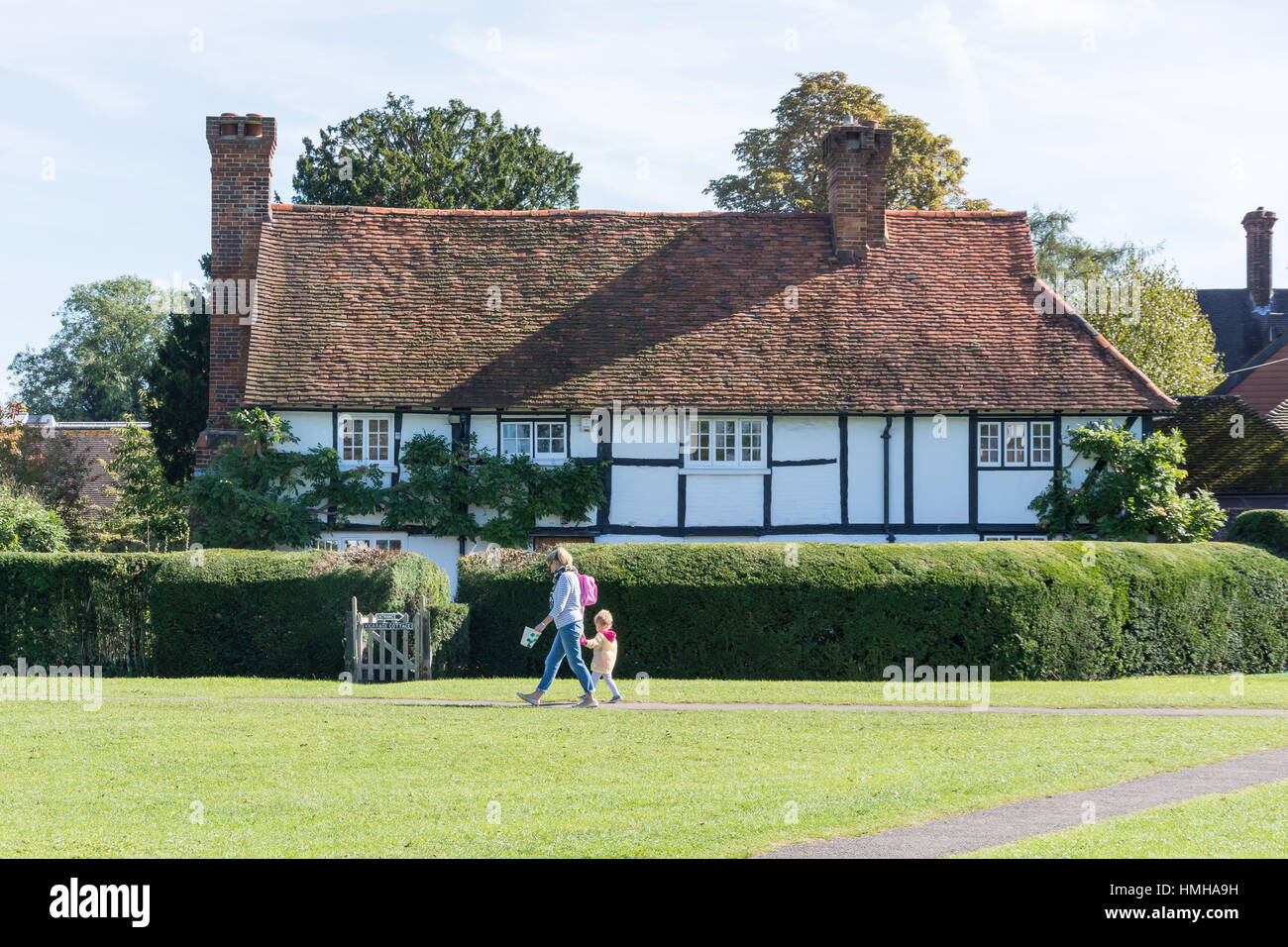 Timber-framed house on Brockham Green, Brockham, Surrey, England ...