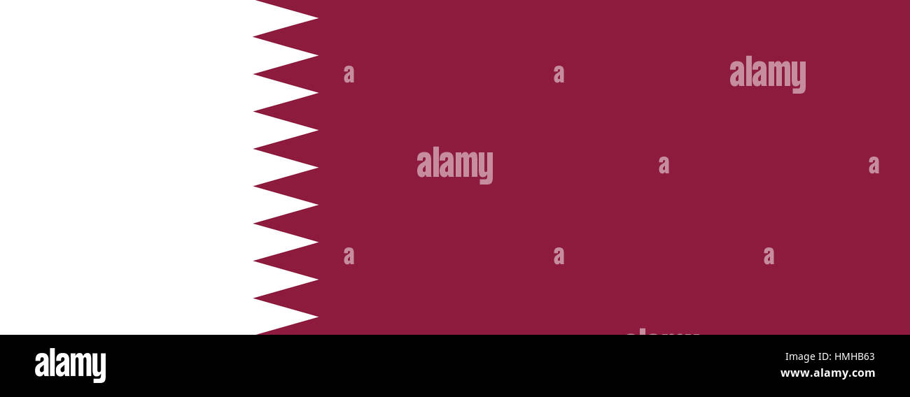 Colored flag of Qatar Stock Photo - Alamy
