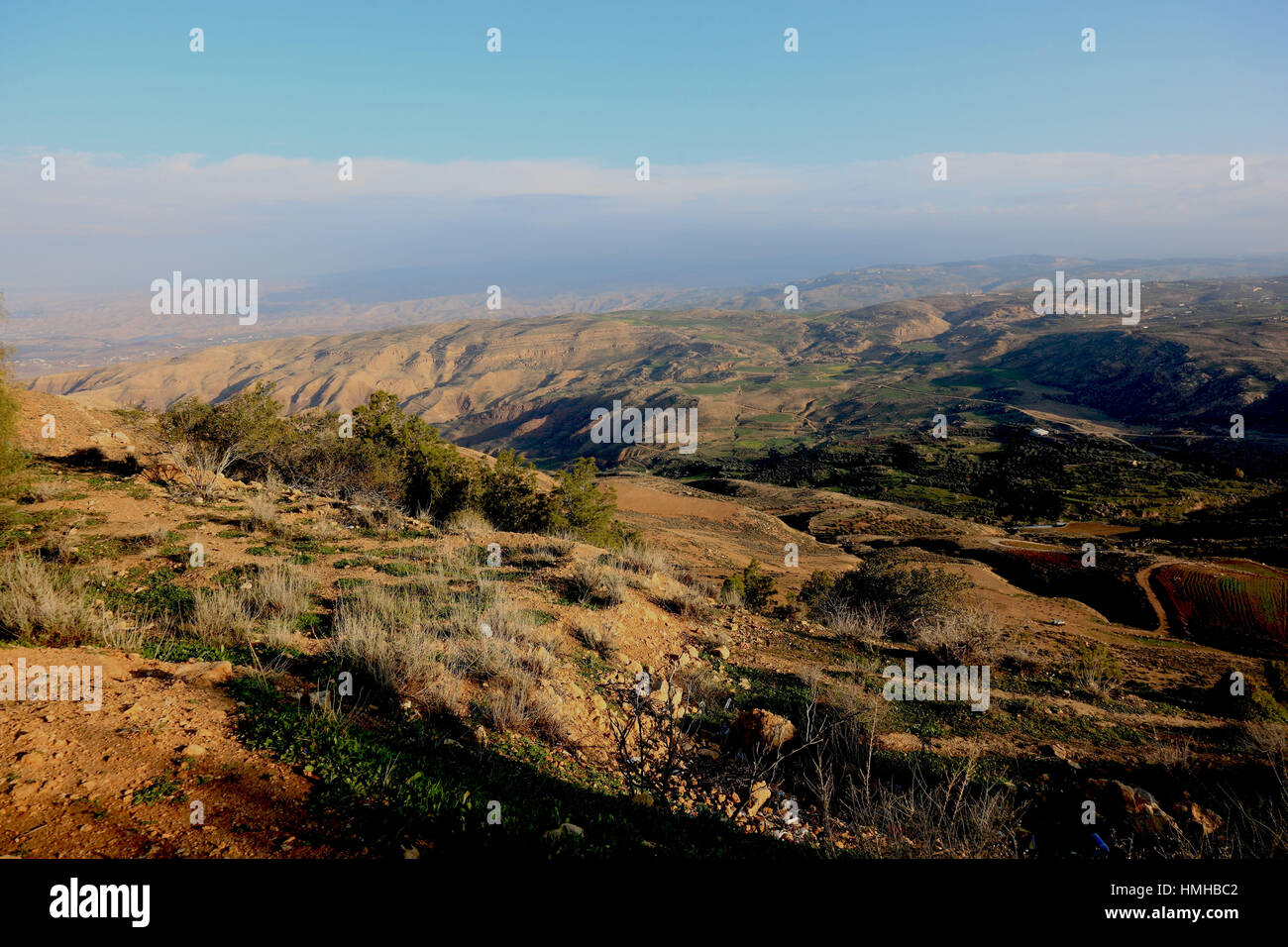 Mount Nebo, Abarim Mountains, Jordan Stock Photo - Alamy
