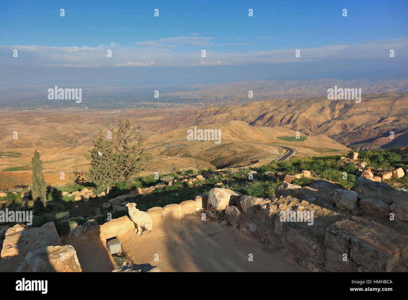 view from Berg Nebo, Mount Nebo, Abarim Gebirge, Jordan Stock Photo - Alamy