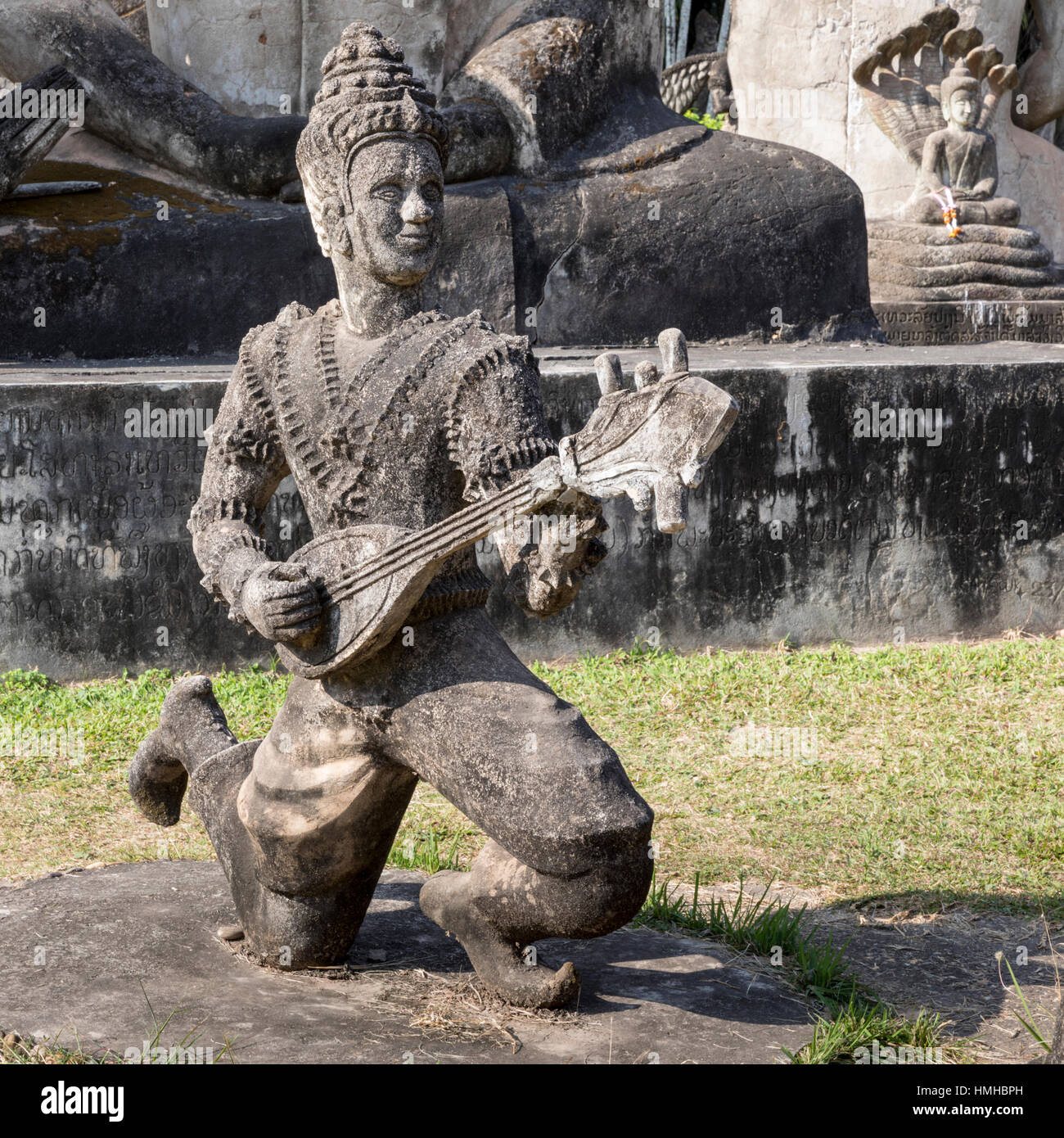 Sculpture at Buddha Park near Vientiane, Laos Stock Photo - Alamy