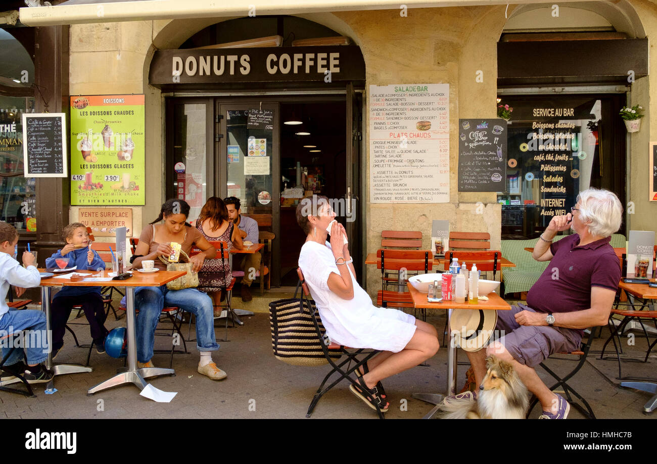 Coffee Shop People Outside