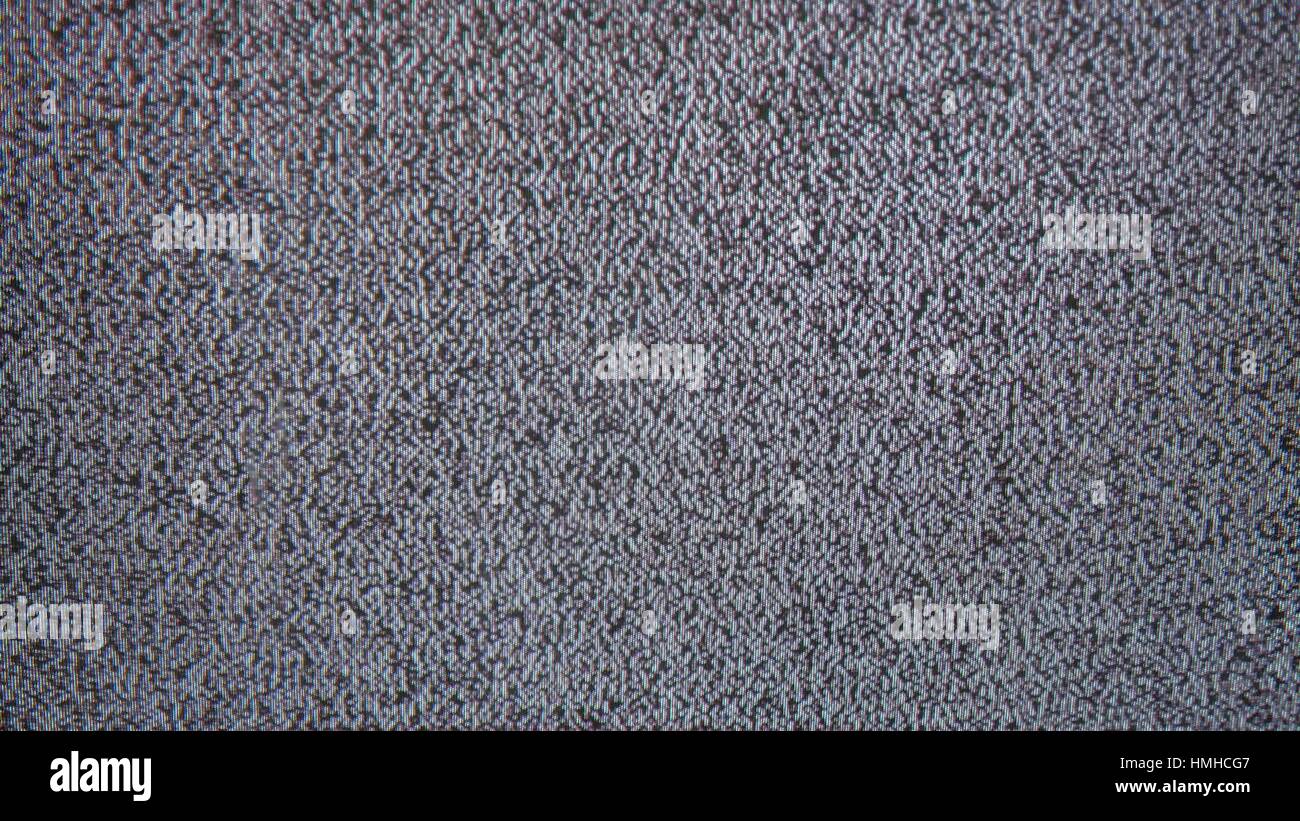 noise interference tv bad signal screen the television Stock Photo - Alamy