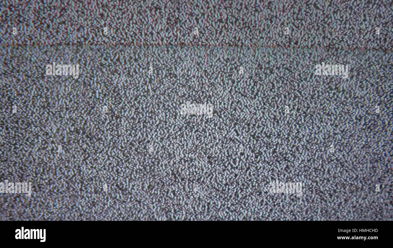 bad tv signal noise interference screen the television Stock Photo - Alamy