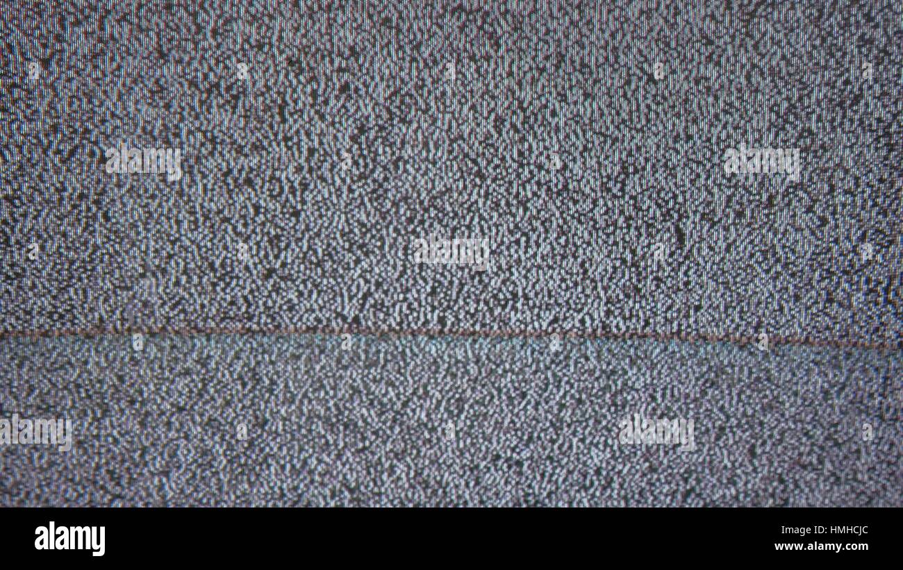 bad tv signal noise interference screen the television Stock Photo - Alamy