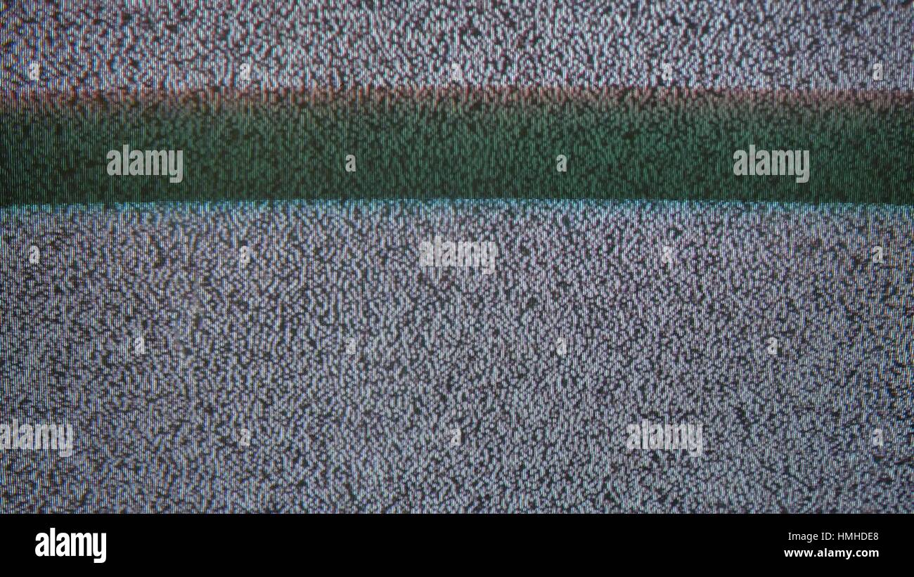 noise interference tv bad signal screen the television Stock Photo - Alamy