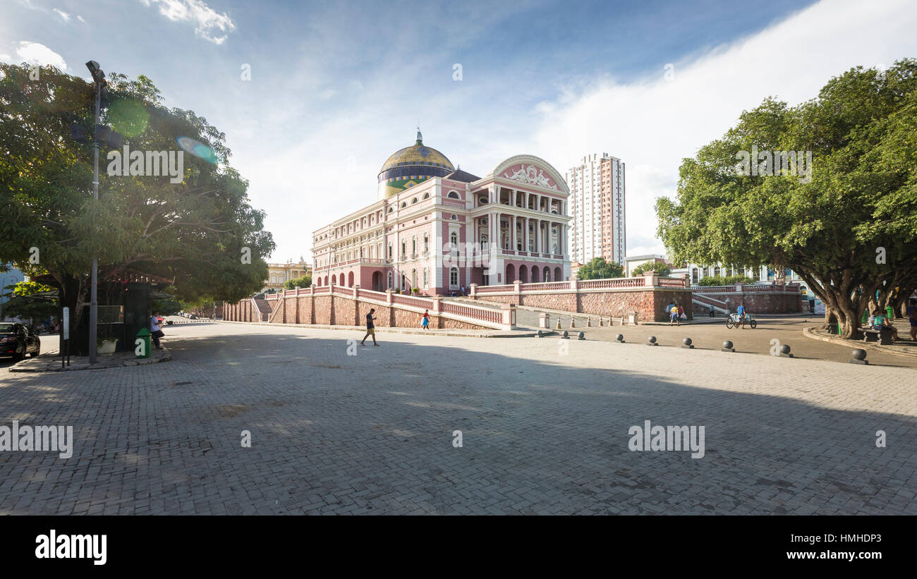 San Sebastian Square in front of the world famous opera house, the ...