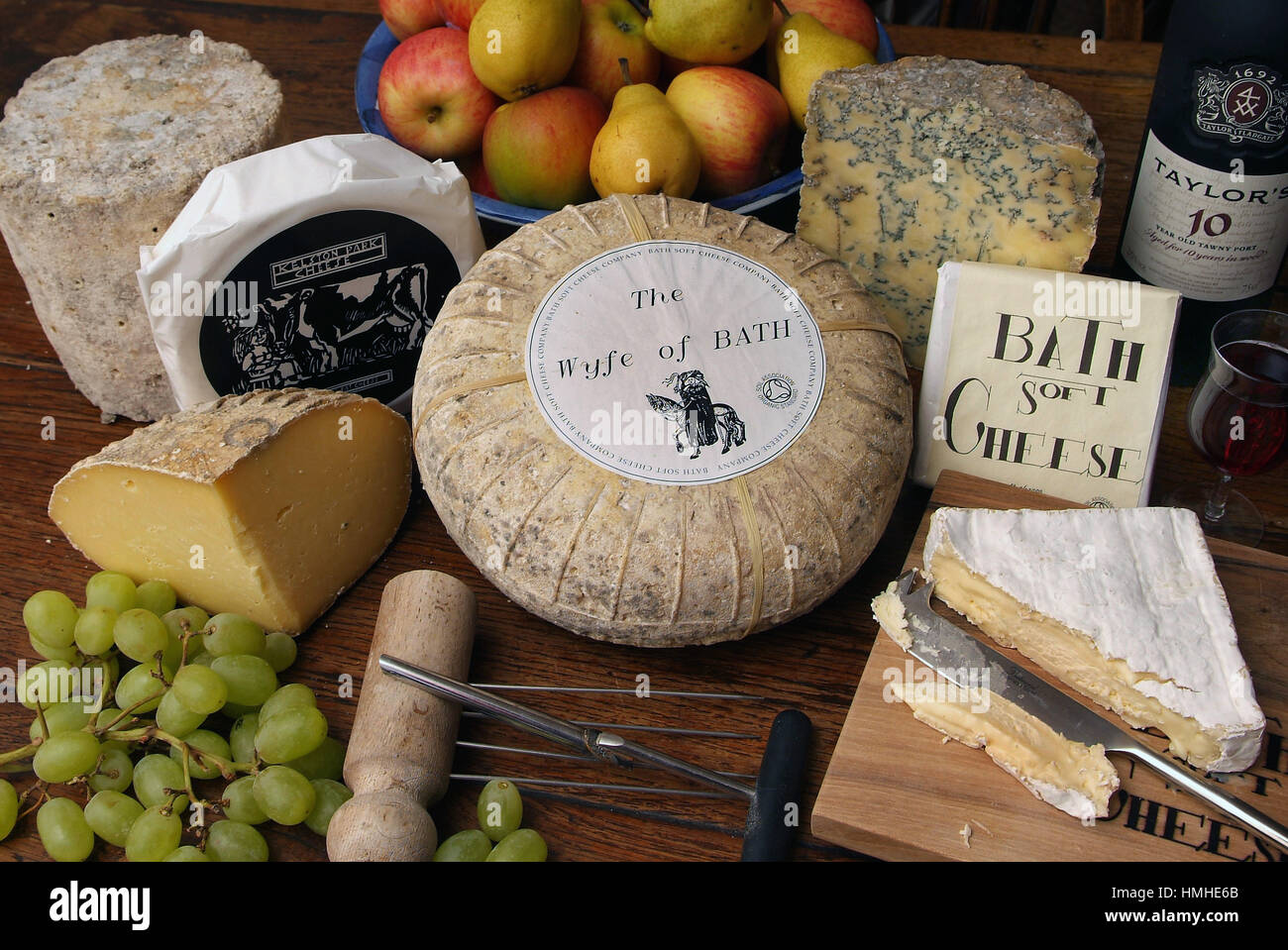 Cheesemaker Graham Padfield of Bath Soft Cheeses, Kelston Stock Photo ...