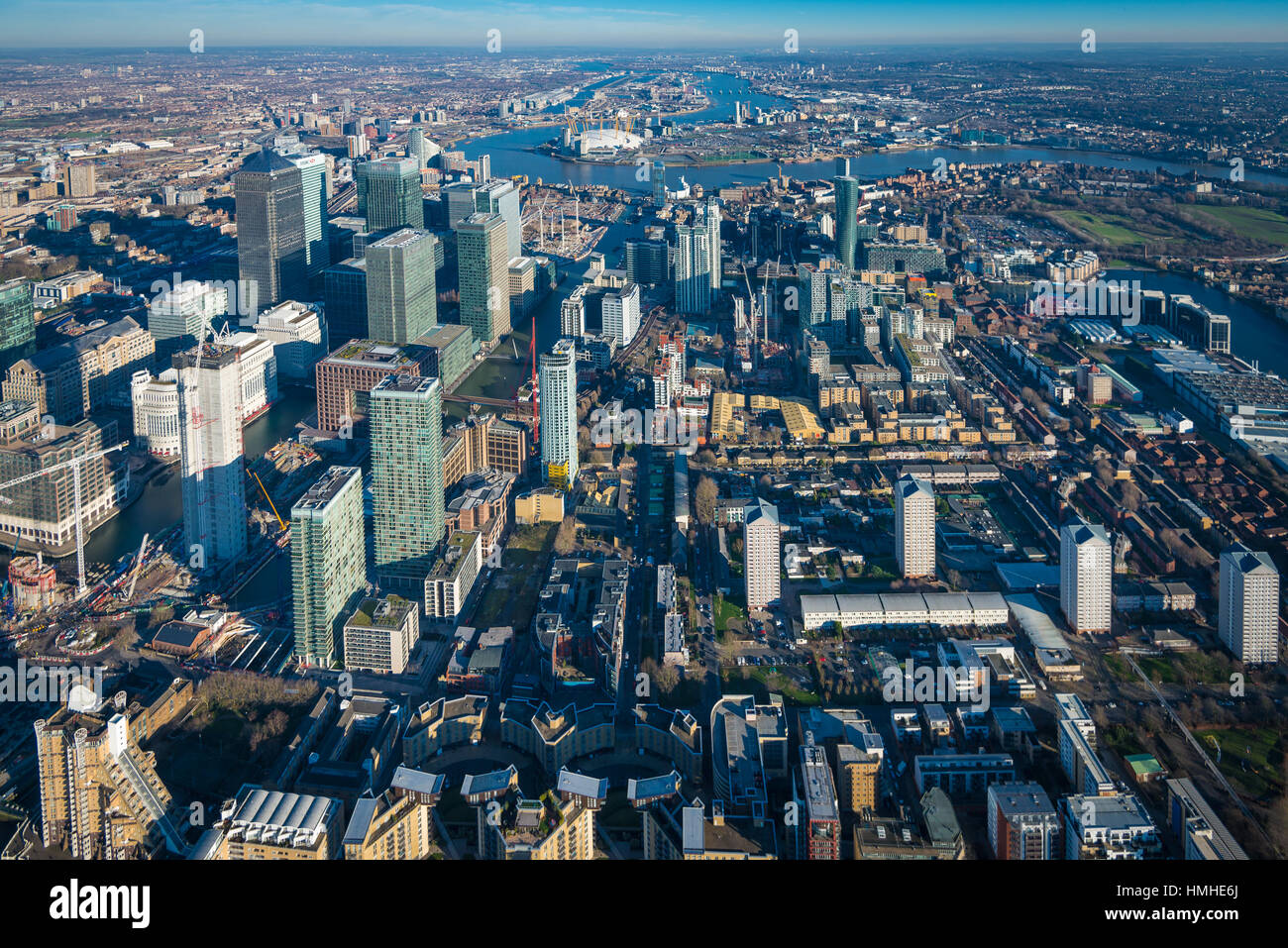 London from above, images of Canary Wharf in London seen from the ...