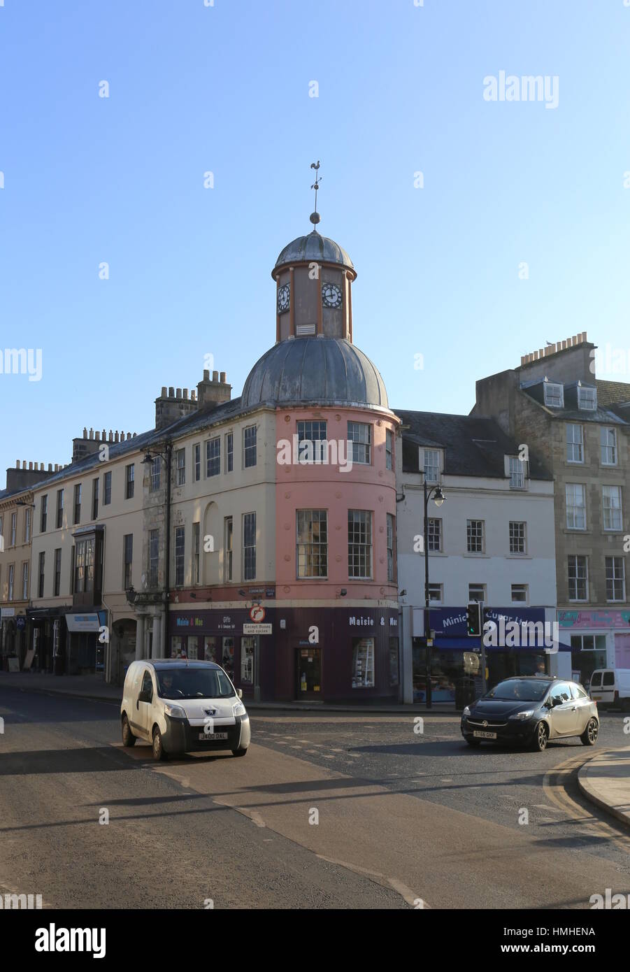 Cupar street scene Fife Scotland January 2017 Stock Photo - Alamy