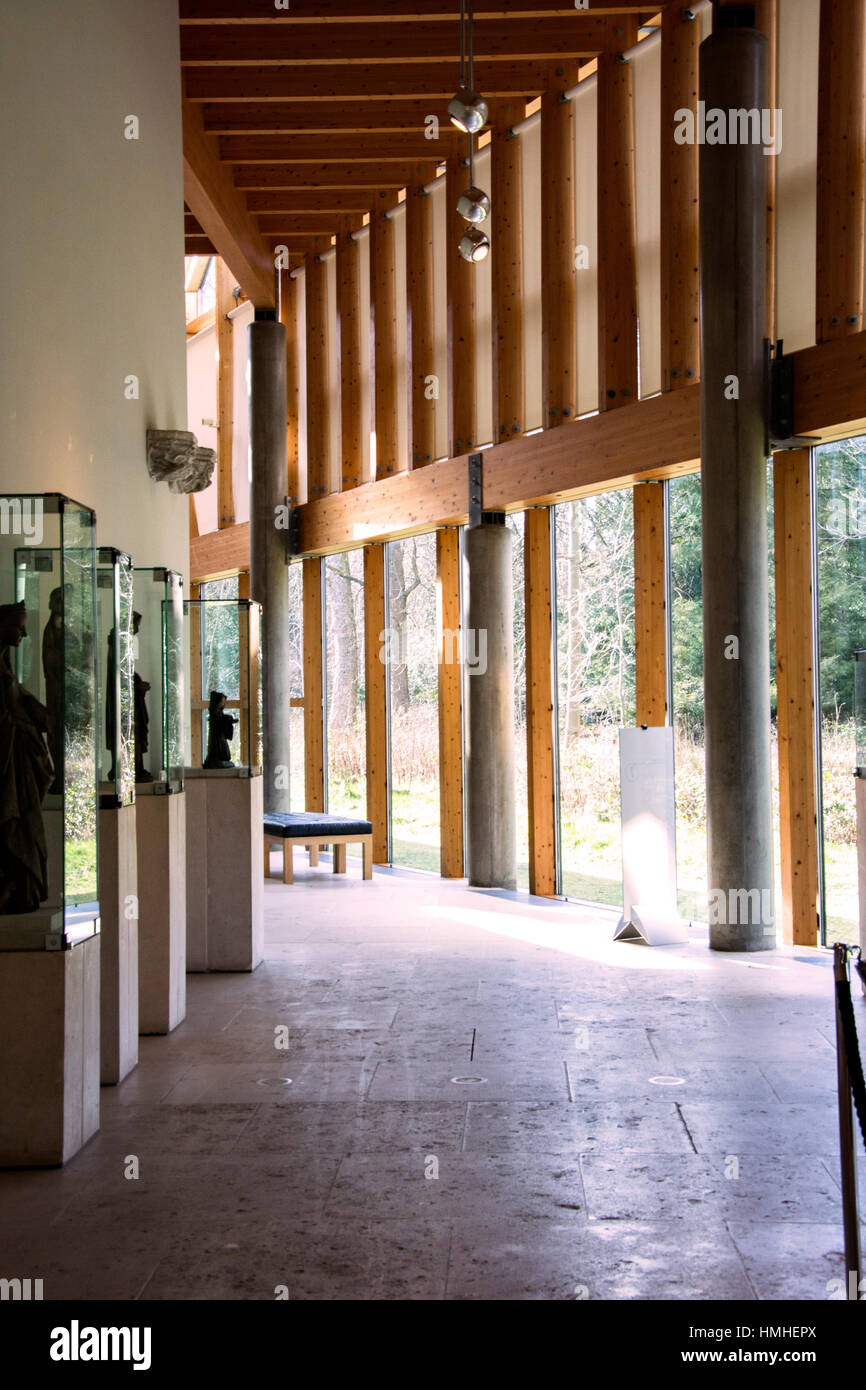 Burrell Collection Hallway Looking onto Pollok Park Woods. GLASGOW ...