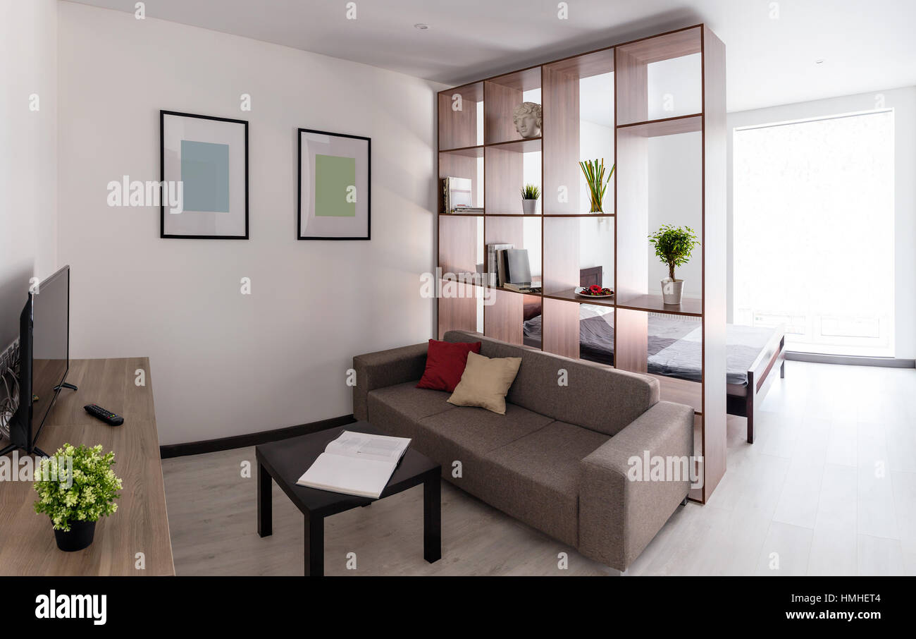 Panoramic living room hi-res stock photography and images - Alamy
