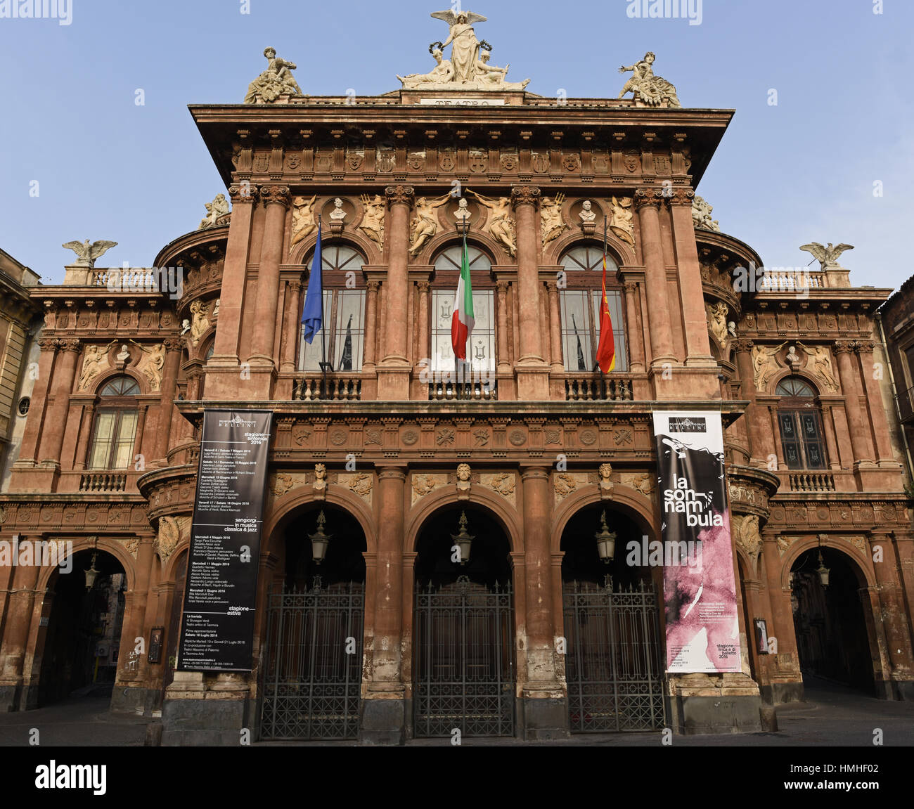 Teatro Massimo Bellini Opera House in Catania Stock Photo - Alamy