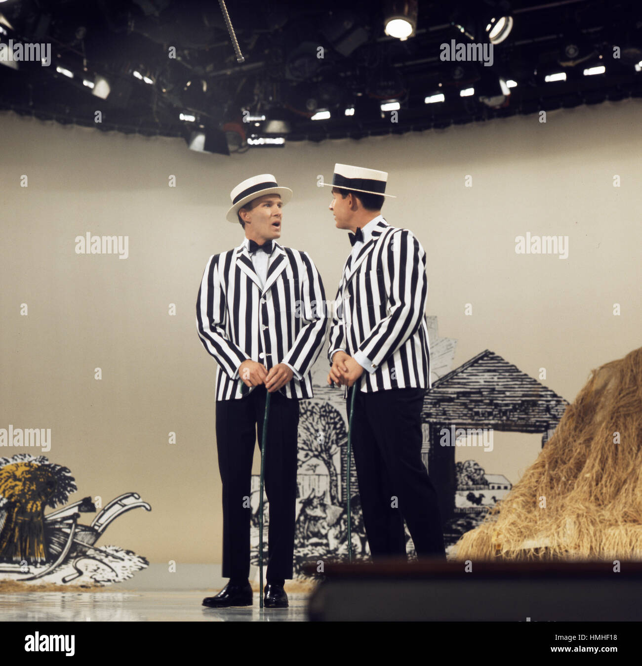 Tom and Dick Smothers on the set of the Smothers Brothers Comedy Hour ...