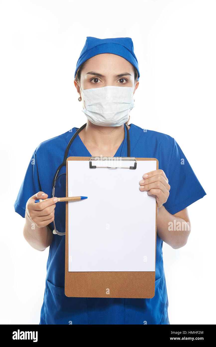 Doctor with chart hi-res stock photography and images - Alamy